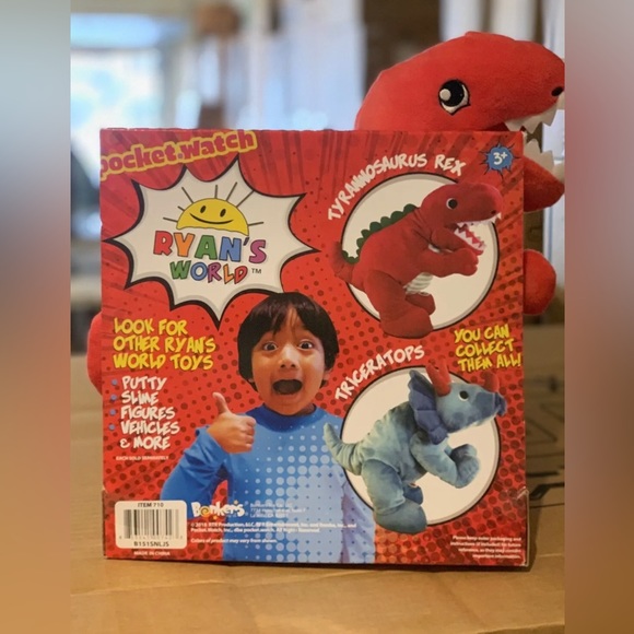 ryans world | Toys | Official Ryans World Roaring Dinosaur Red ...
